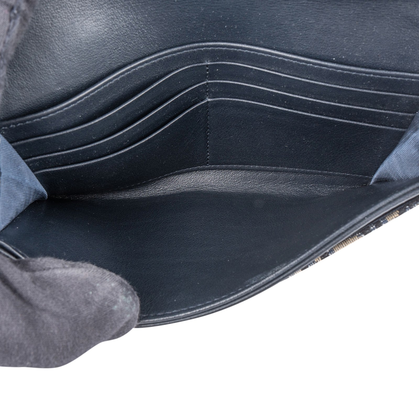 Christian Dior Trotter Monogram Saddle Wallet On Chain Shoulder Bag ...