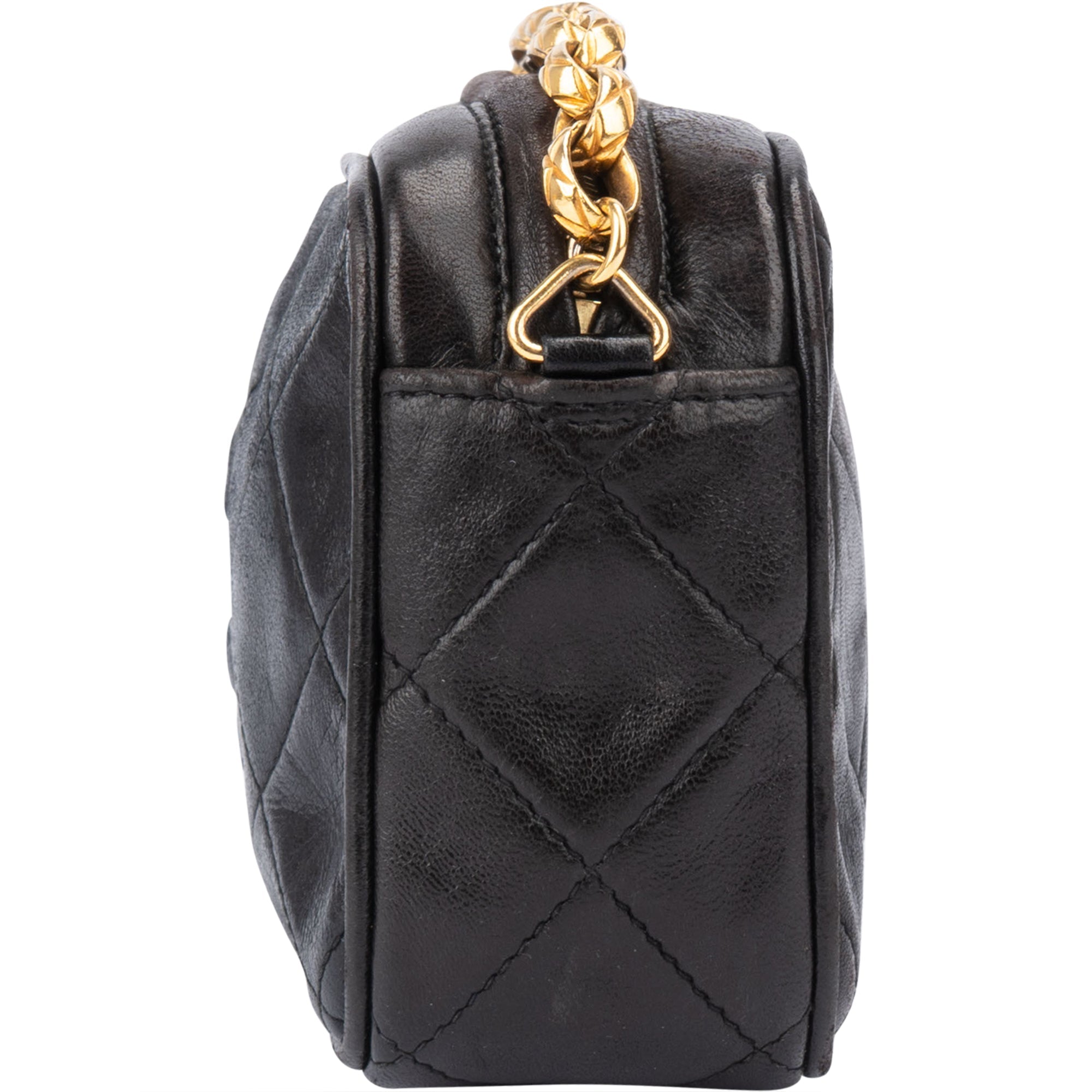 Chanel Quilted Lambskin CC Mini Camera Crossbody Bag – vintage on friday
