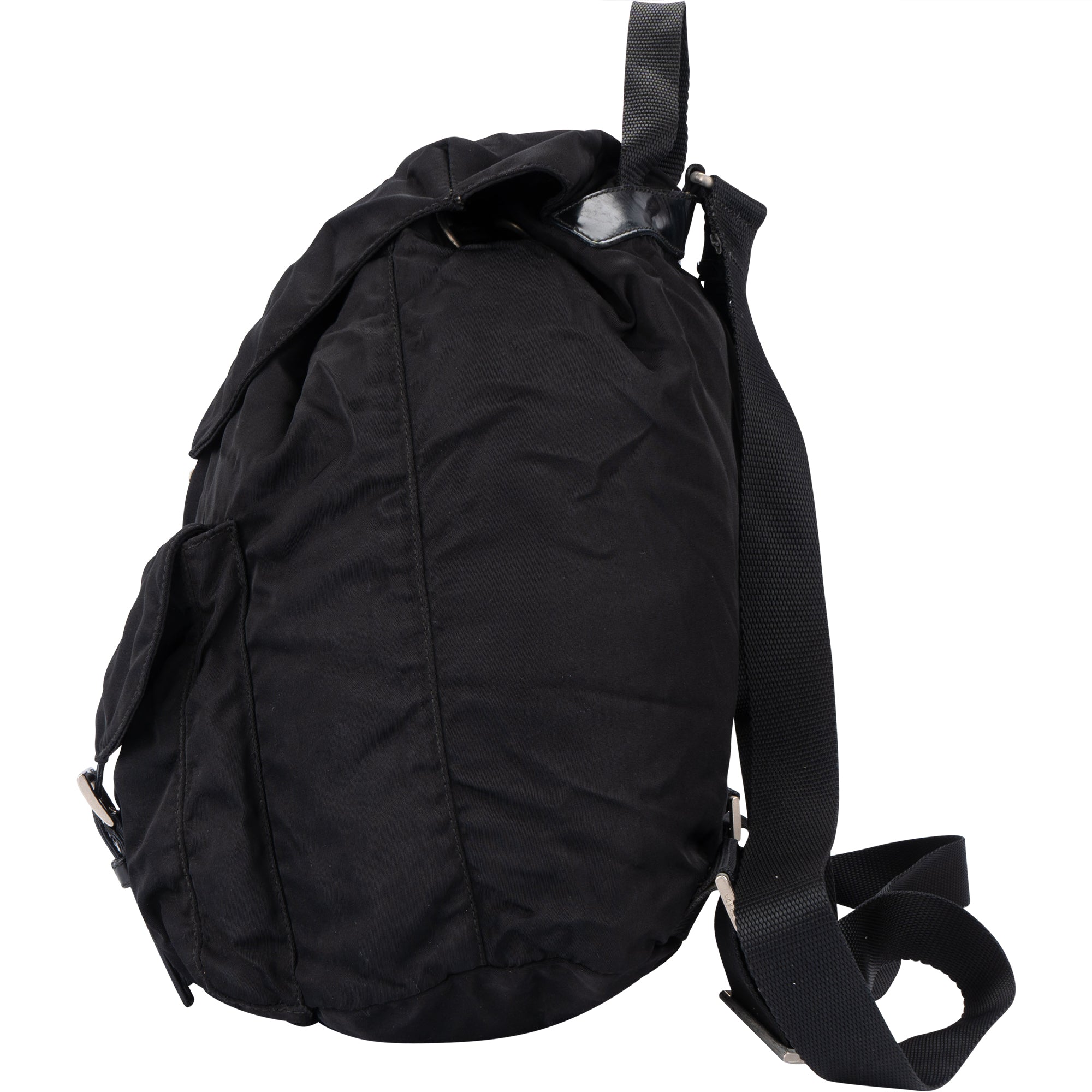 Prada Black Nylon Triangle Backpack – vintage on friday