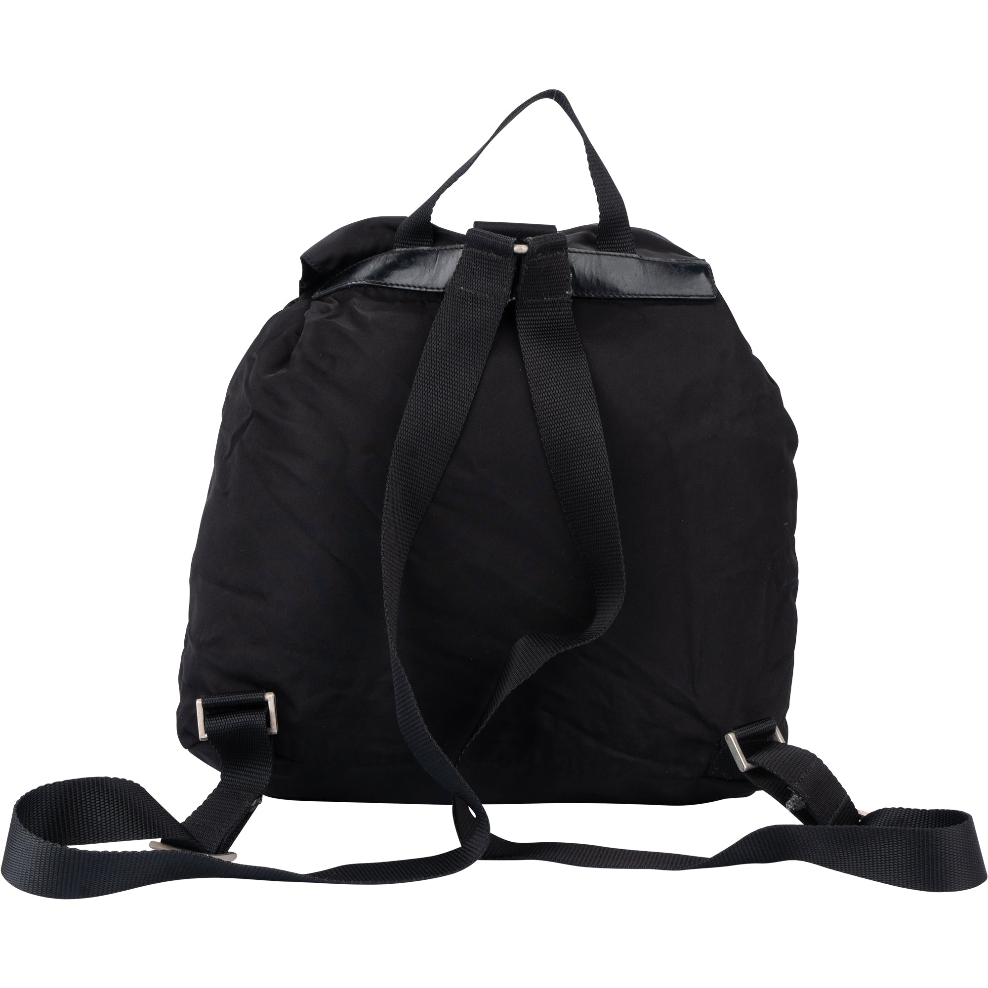 Prada Black Nylon Triangle Backpack – vintage on friday
