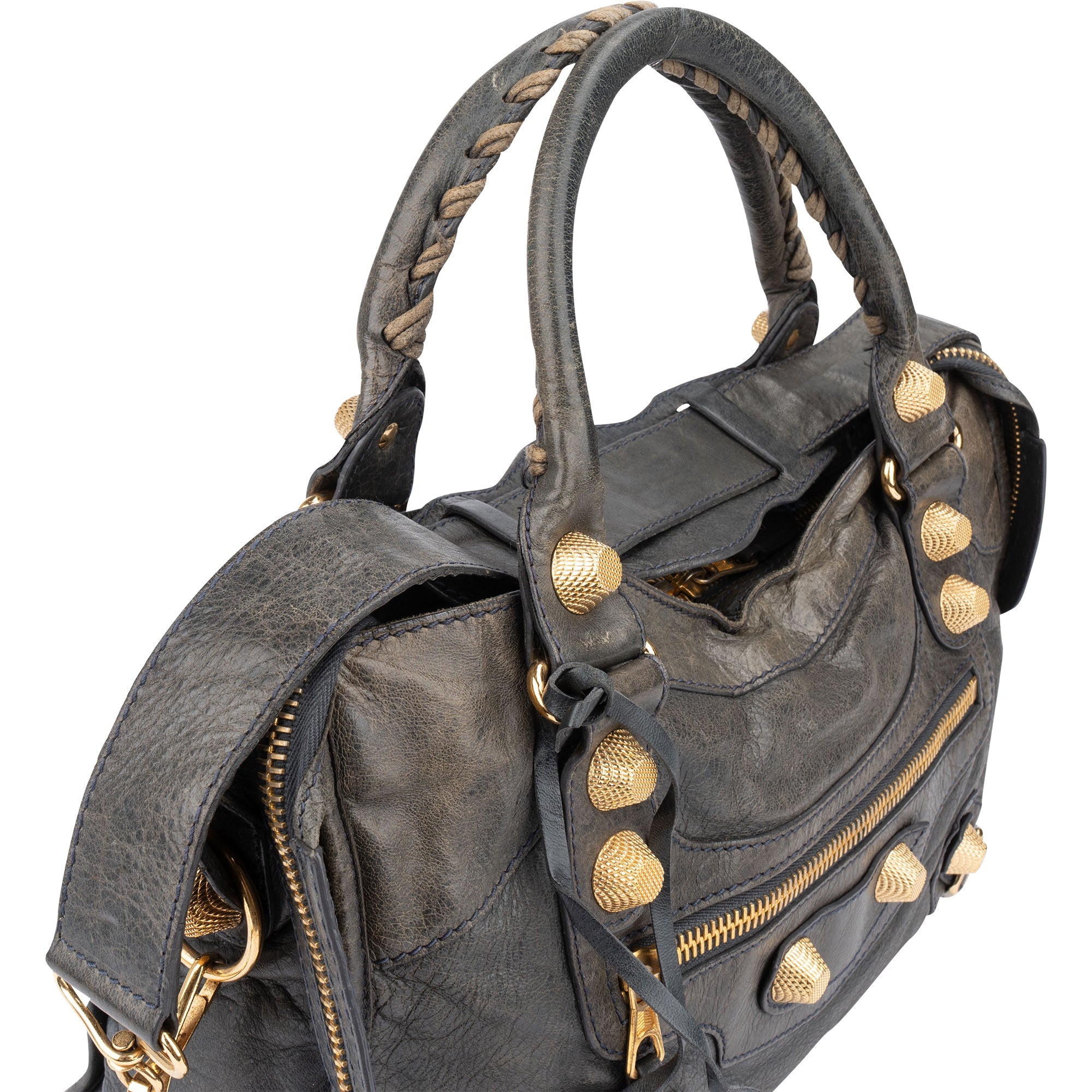 Balenciaga Grey Leather Classic City Handbag – vintage on friday