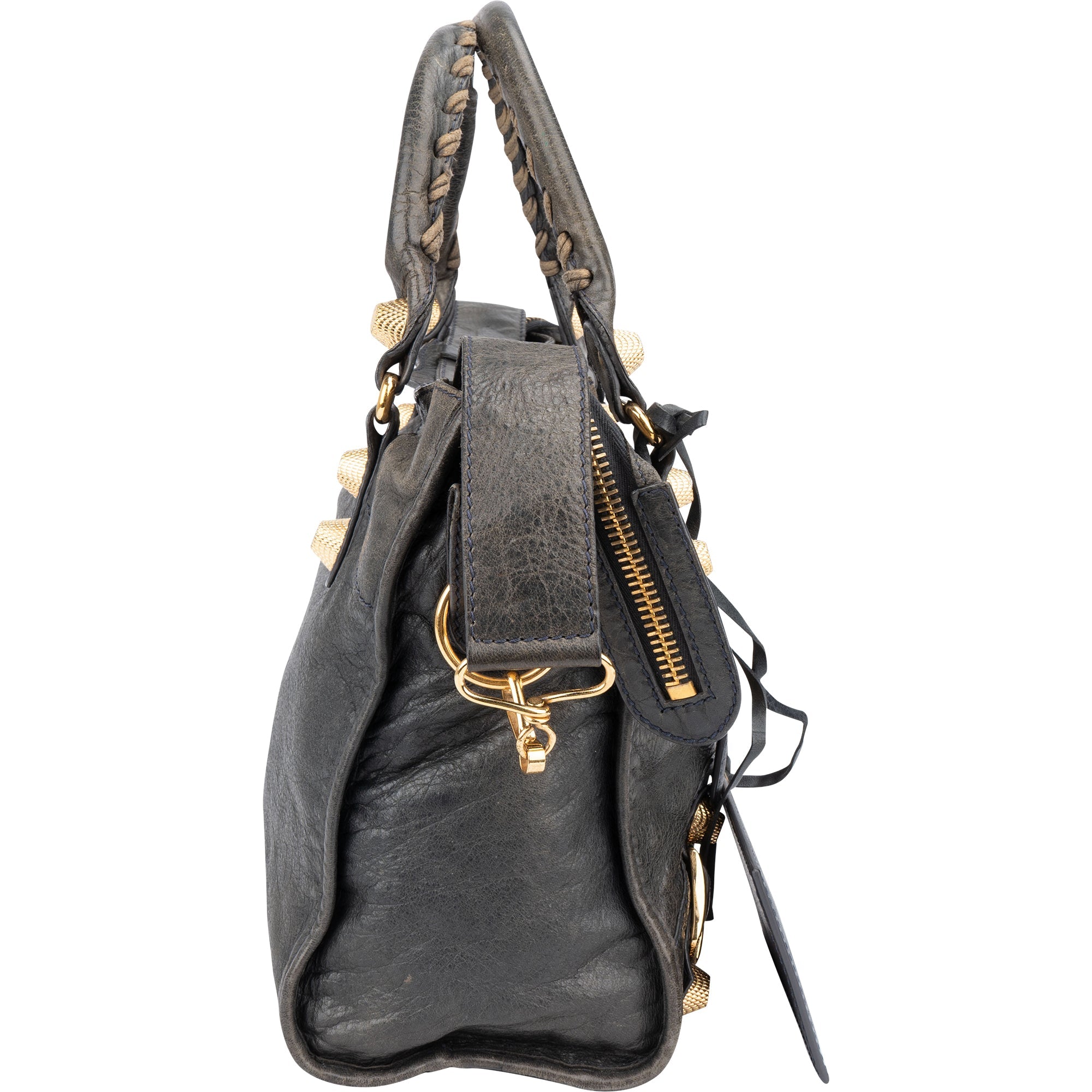 Balenciaga Grey Leather Classic City Handbag – vintage on friday