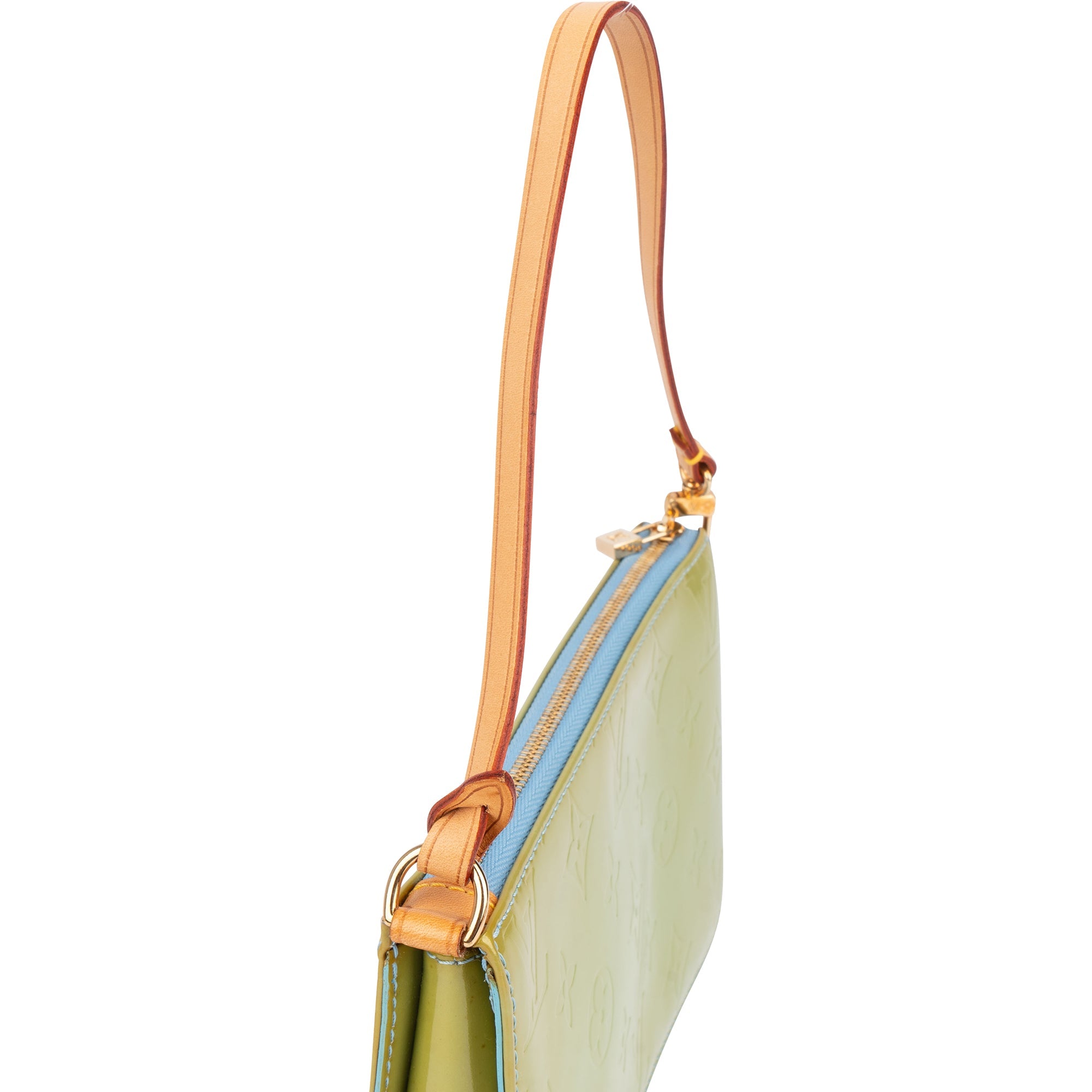 Louis Vuitton Green Vernis Monogram Lexington Pochette Handbag ...