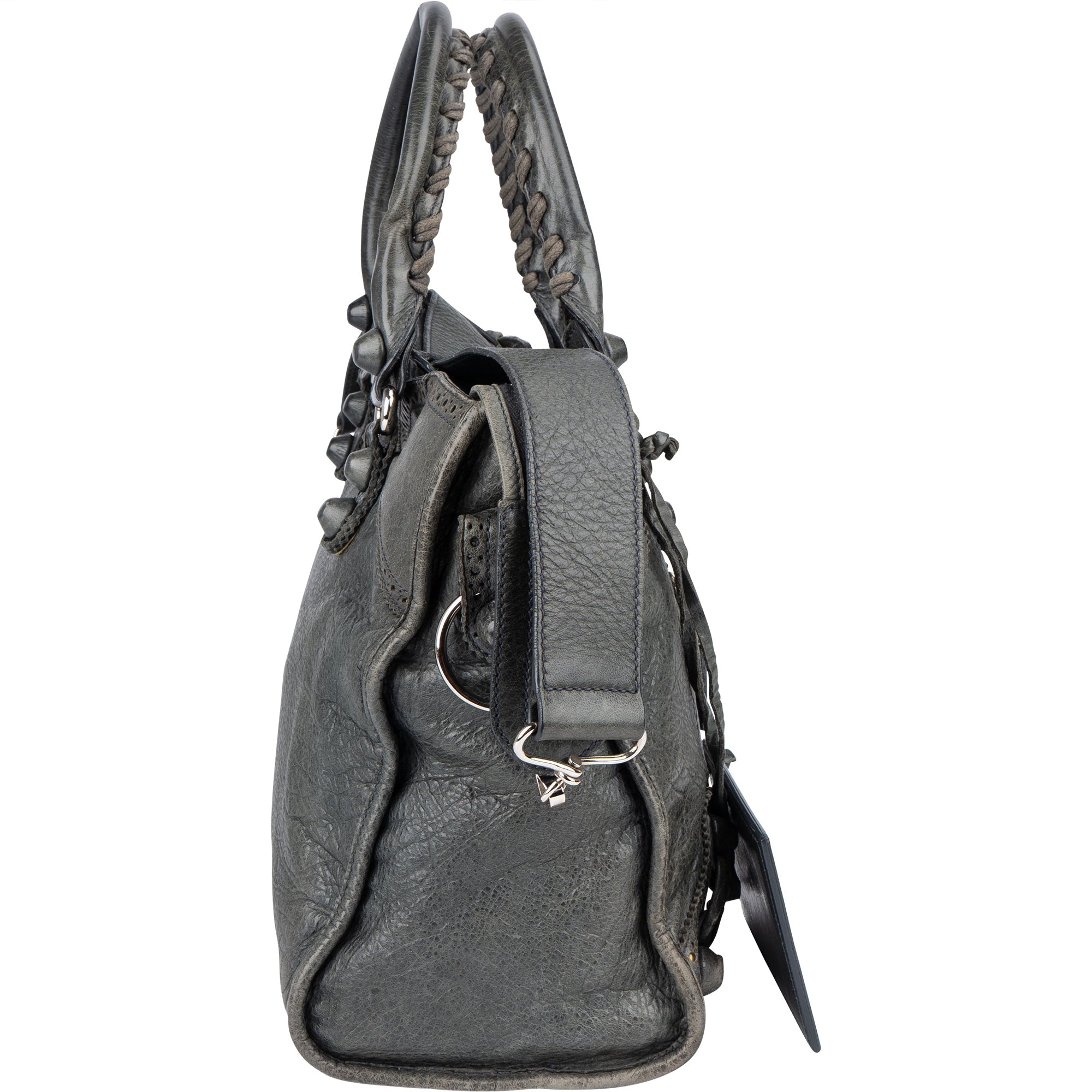 Balenciaga Grey Leather Classic City Handbag – vintage on friday